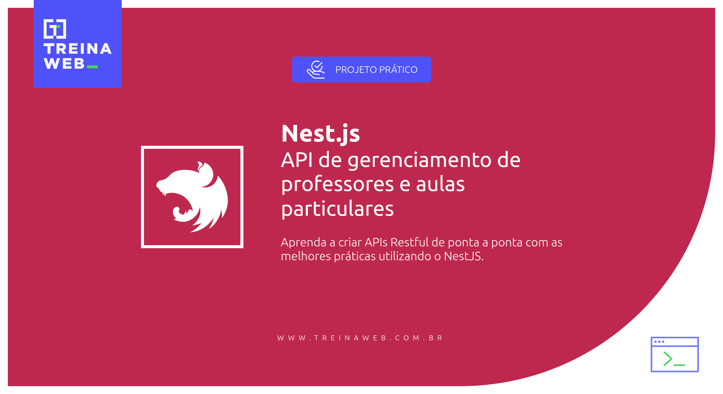 Projeto Prático - Nest.js - API de gerenciamento de professores e aulas particulares | TreinaWeb